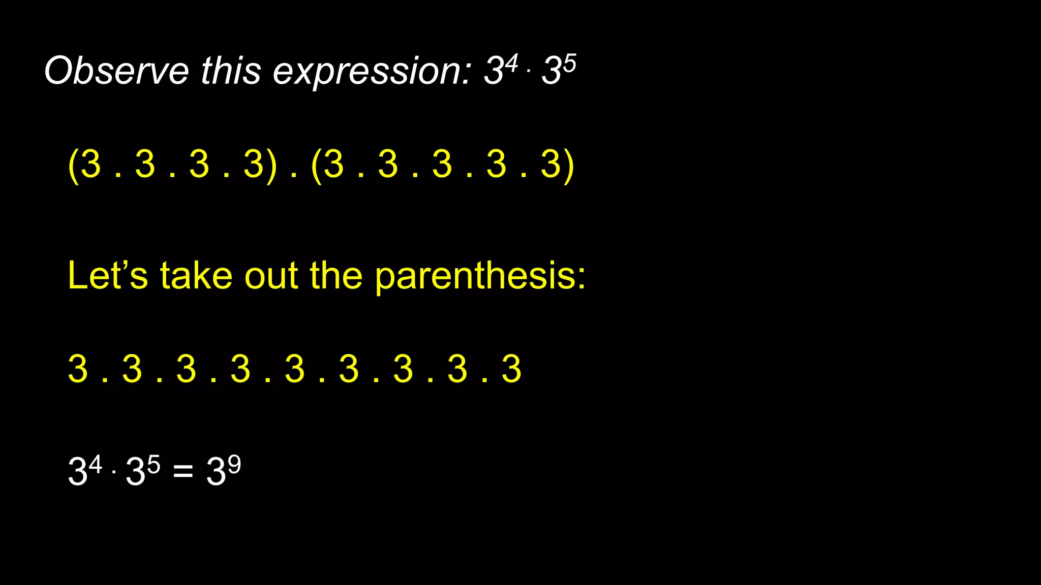 Math chapter 3 multiplying exponential expressions | PPTX | Physics ...