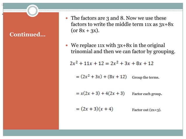 Math Chapter 6 3 Turorial | PPT