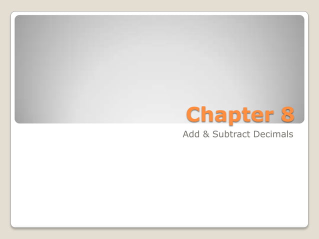 Math chapter 8 | PPT