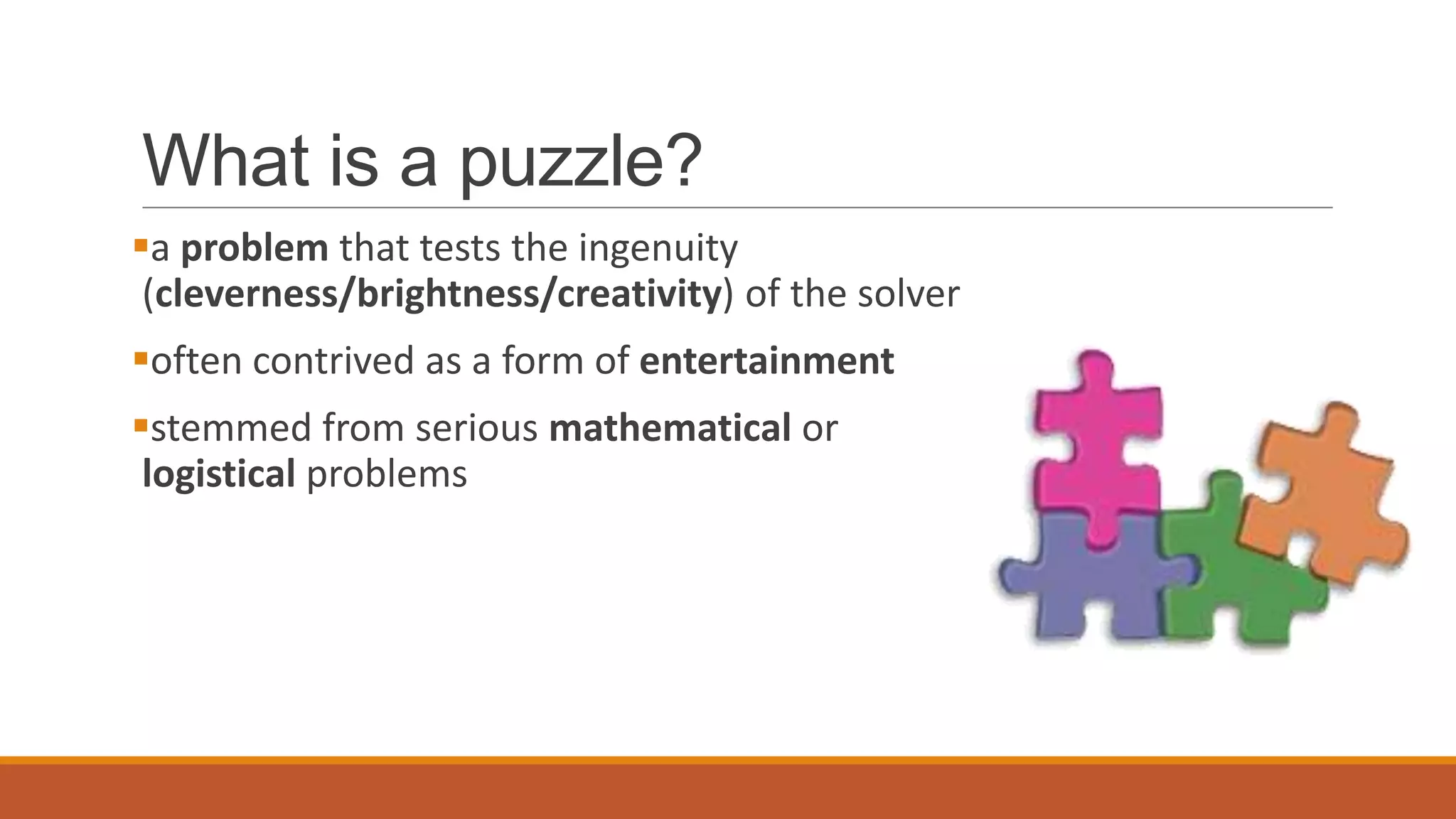 Importance of Puzzle Solving | PPTX