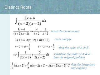 partial fractions calculus integration | PPT