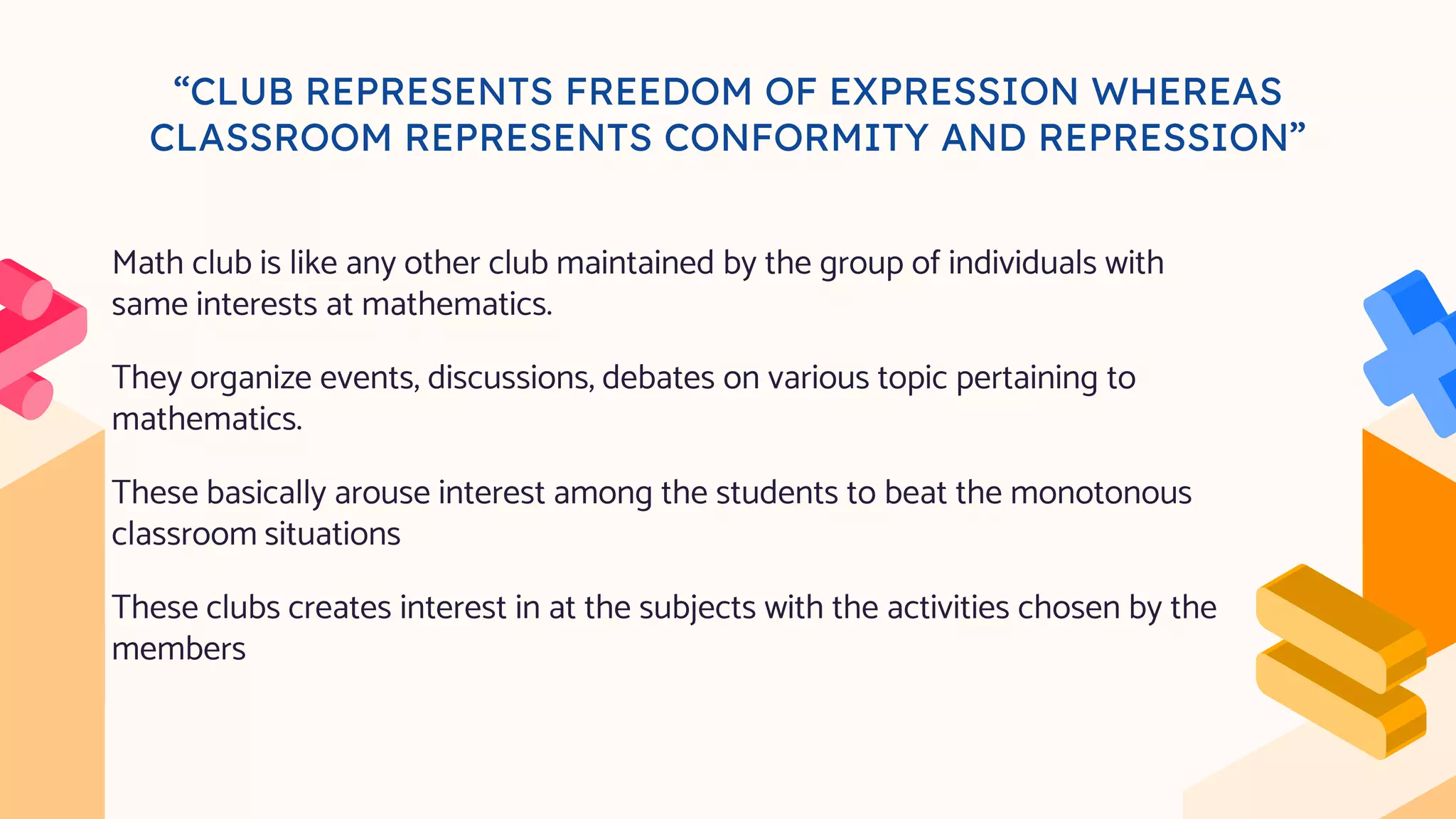 Mathematics Club Objectives Need And Importance Of Mathematics Club