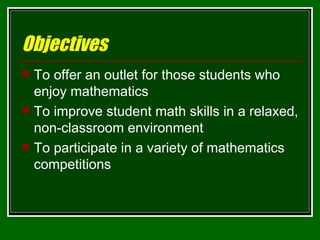 Math club meeting | PPT