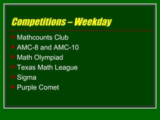 Math club meeting | PPT