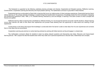 k to 12 Math curriculum guide | PDF