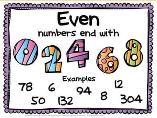 math day 1 even and odd numbers powerpoint | PPTX