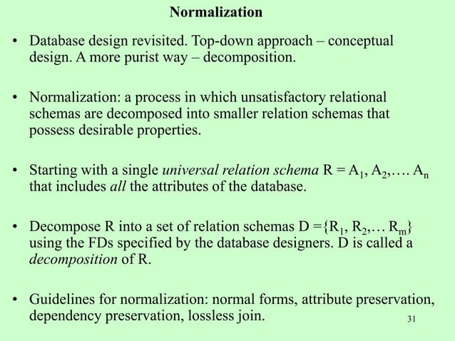 Functional Dependencies and Normalization with well explained examples and problems in ...