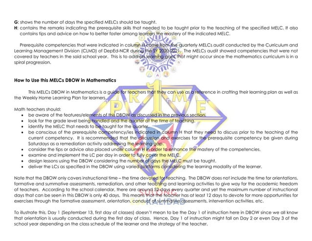 Math DBOW.pdf | Educational Assessment | Education