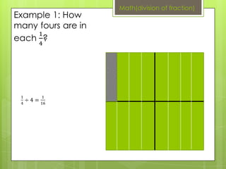 Math(division of fraction) | PPTX | Primary Education | Education