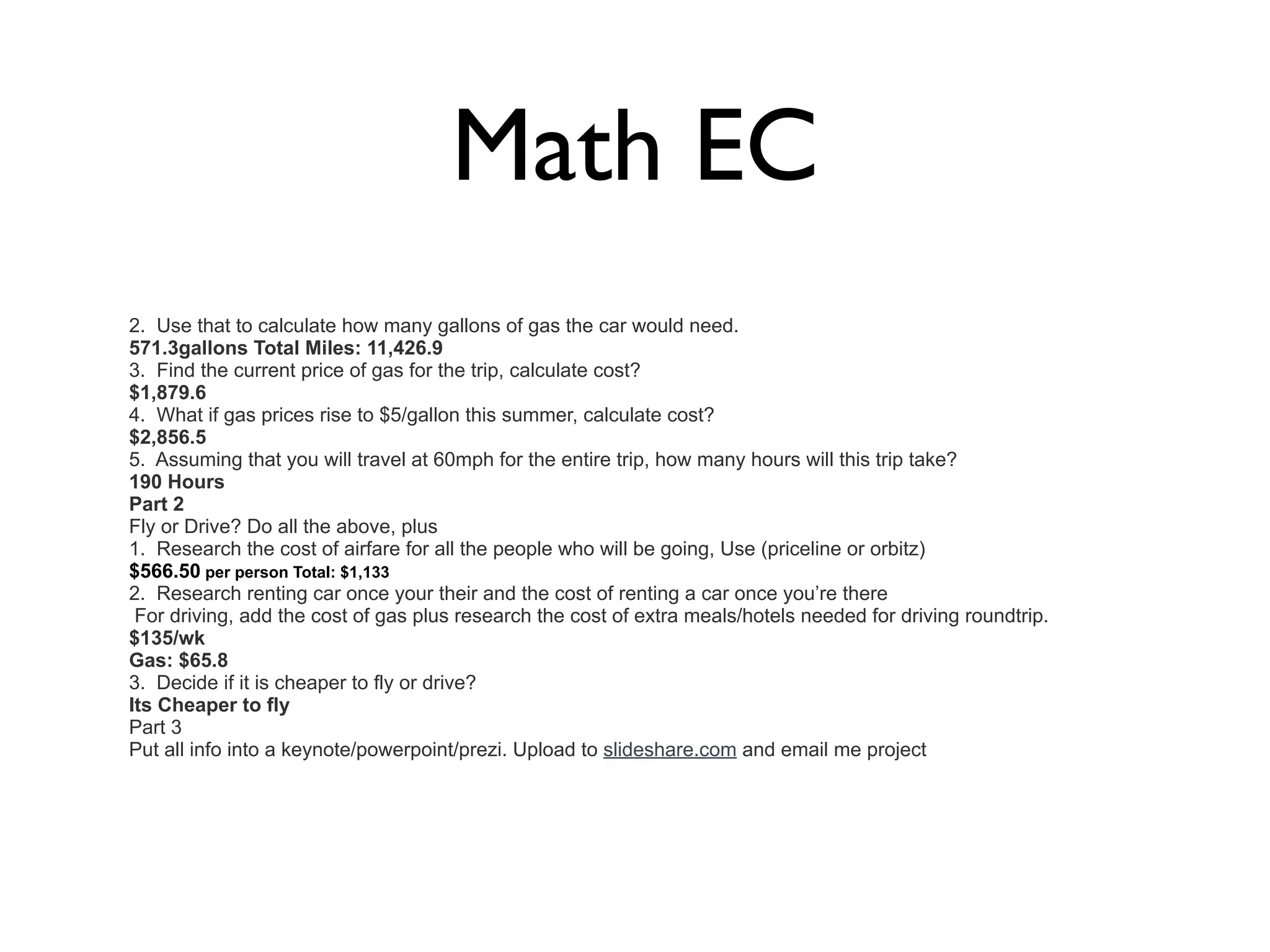 Math EC | PPT