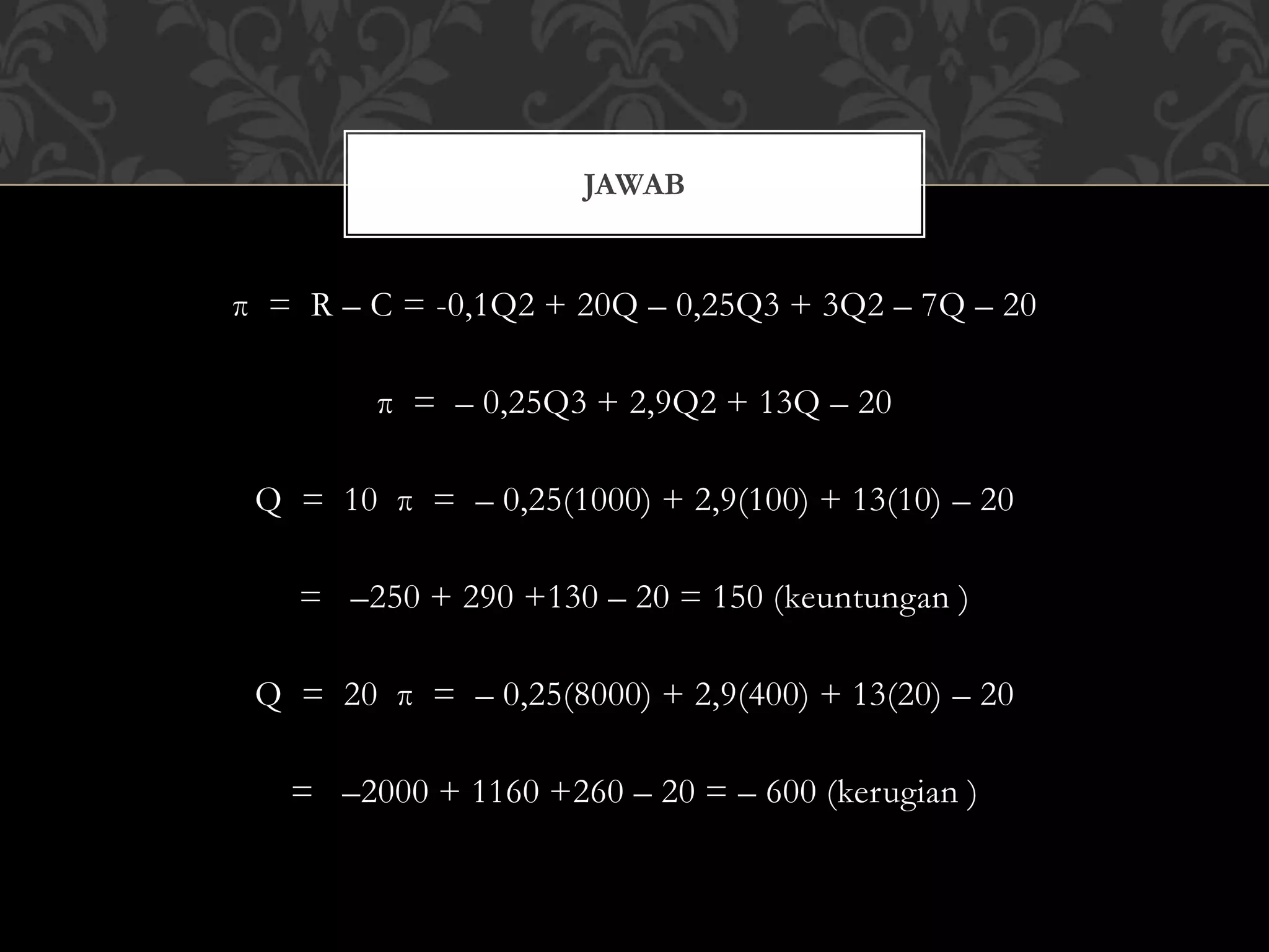 Matematika ekonomi-non linier | PPTX