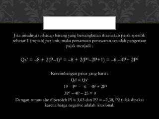 Matematika ekonomi-non linier | PPTX