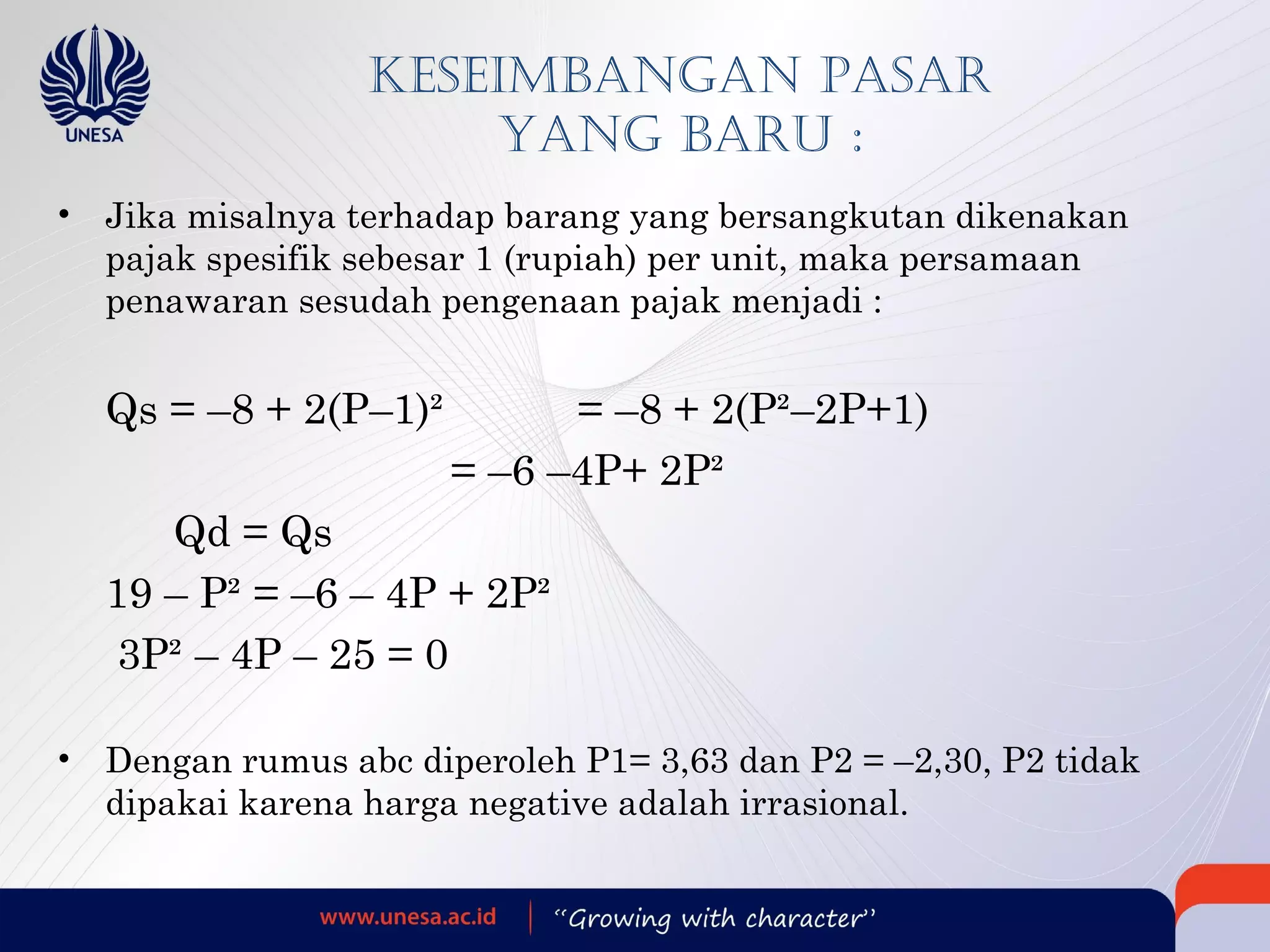 Matematika ekonomi - non linier terfinalyty | PPT