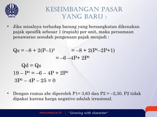 Matematika ekonomi - non linier terfinalyty | PPT
