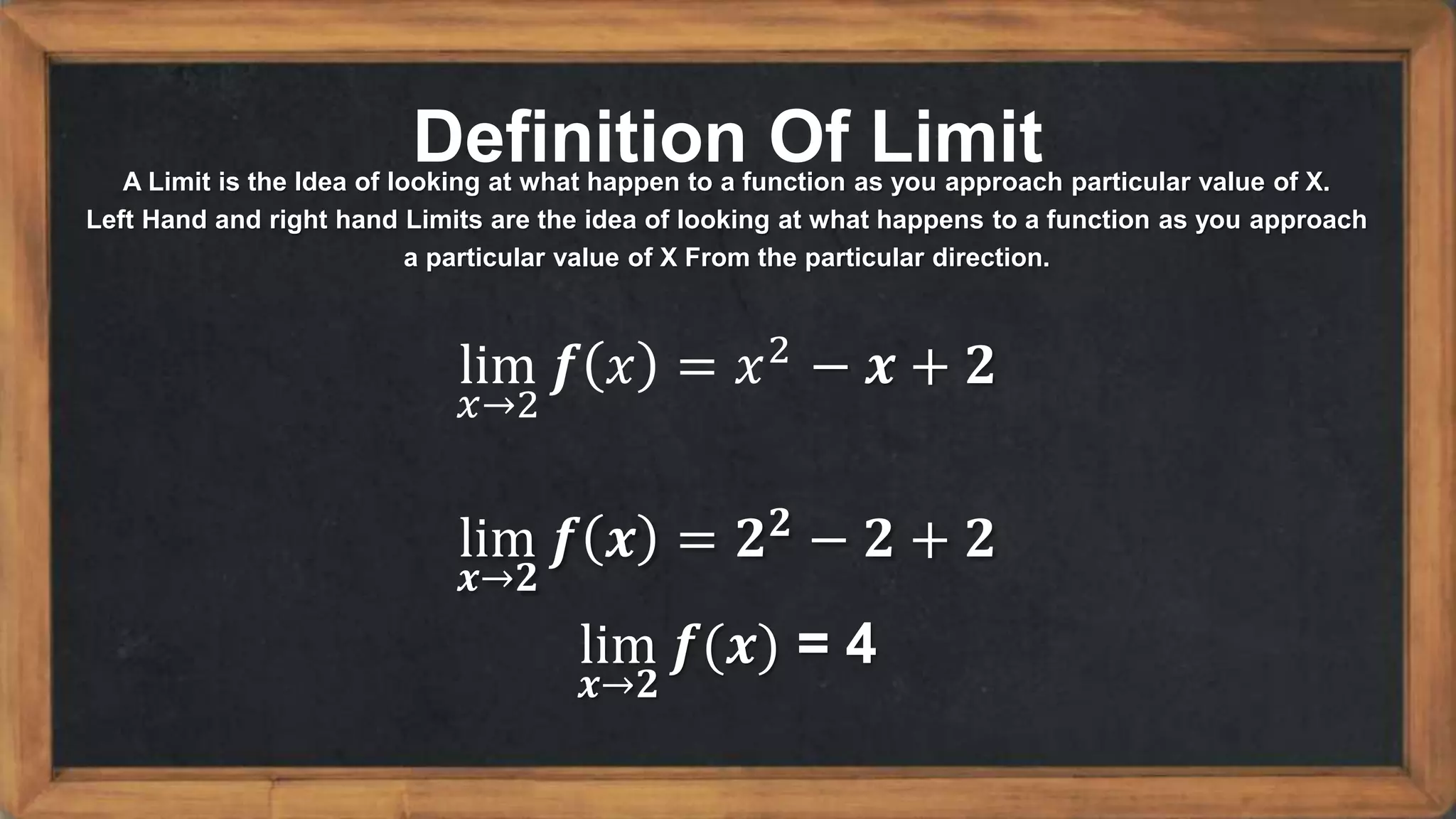 Limit of Function Mathematic | PPTX | Physics | Science