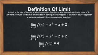Limit of Function Mathematic | PPTX | Physics | Science