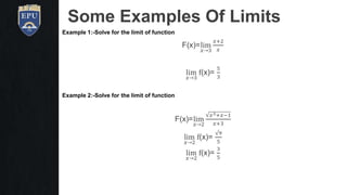 Limit of Function Mathematic | PPTX | Physics | Science