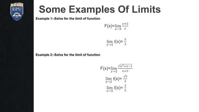 Limit of Function Mathematic | PPTX | Physics | Science