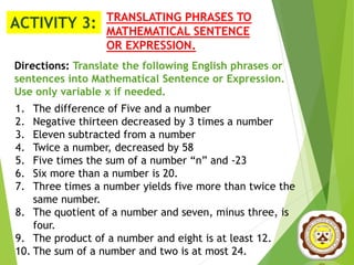 Mathematical-Language-and-Symbols.pdf lesson 1 | PDF
