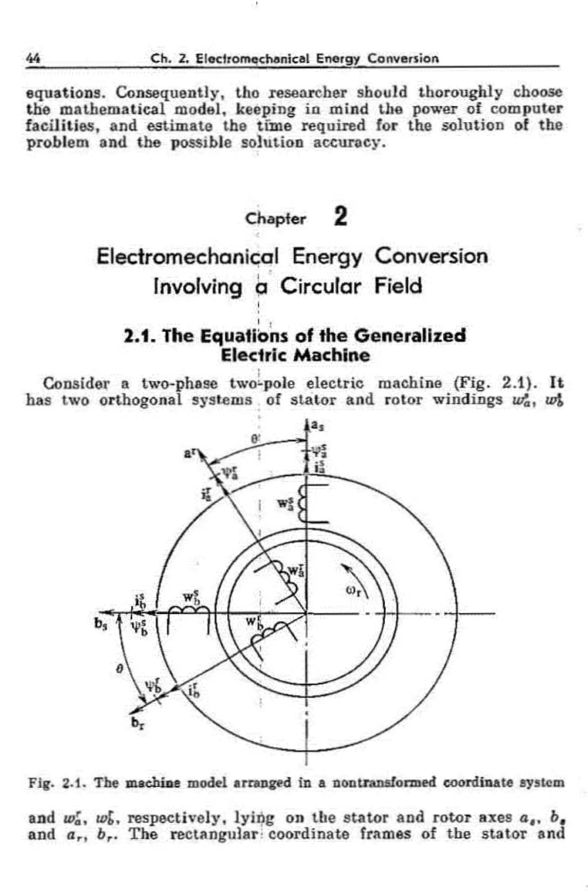 Mathematical models of electric machines | PDF