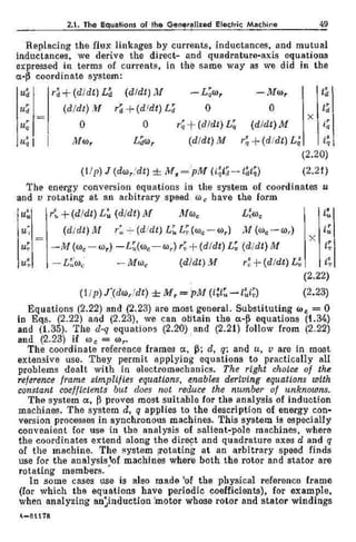 Mathematical models of electric machines | PDF