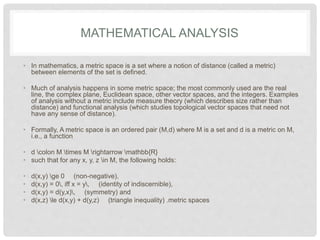 Mathematical analysis | PPTX