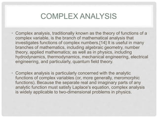Mathematical analysis | PPTX