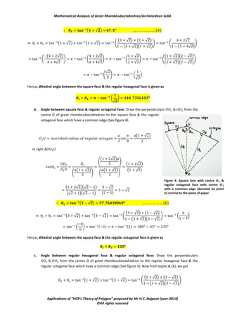 Mathematical analysis of great rhombicuboctahedron (an Archimedean ...