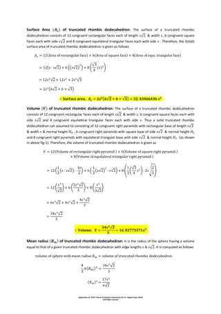 Mathematical analysis of truncated rhombic dodecahedron (HCR's Polyhedron) | PDF