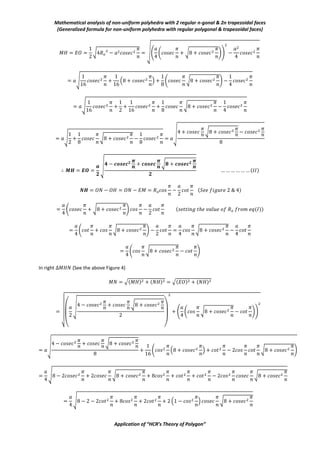 Mathematical analysis of non-uniform polyhedra having 2 congruent ...