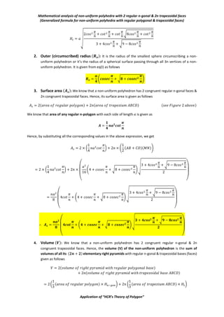 Mathematical analysis of non-uniform polyhedra having 2 congruent ...