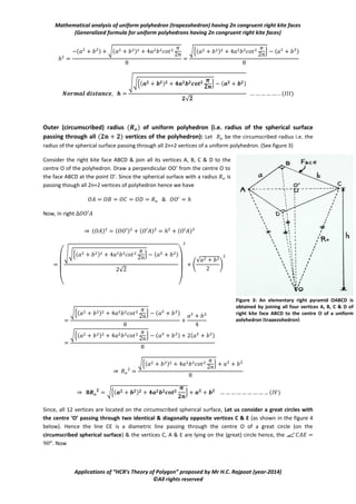 Mathematical analysis of n-gonal trapezohedron with 2n congruent right ...