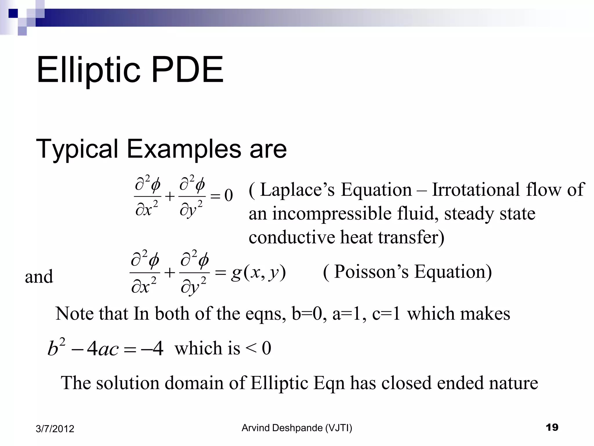 Mathematical behaviour of pde's | PDF