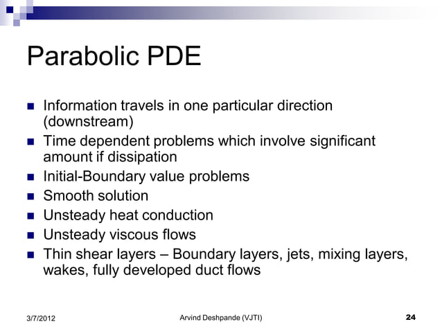 Mathematical behaviour of pde's | PDF | Physics | Science