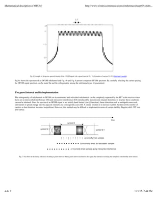 Mathematical description of ofdm | PDF