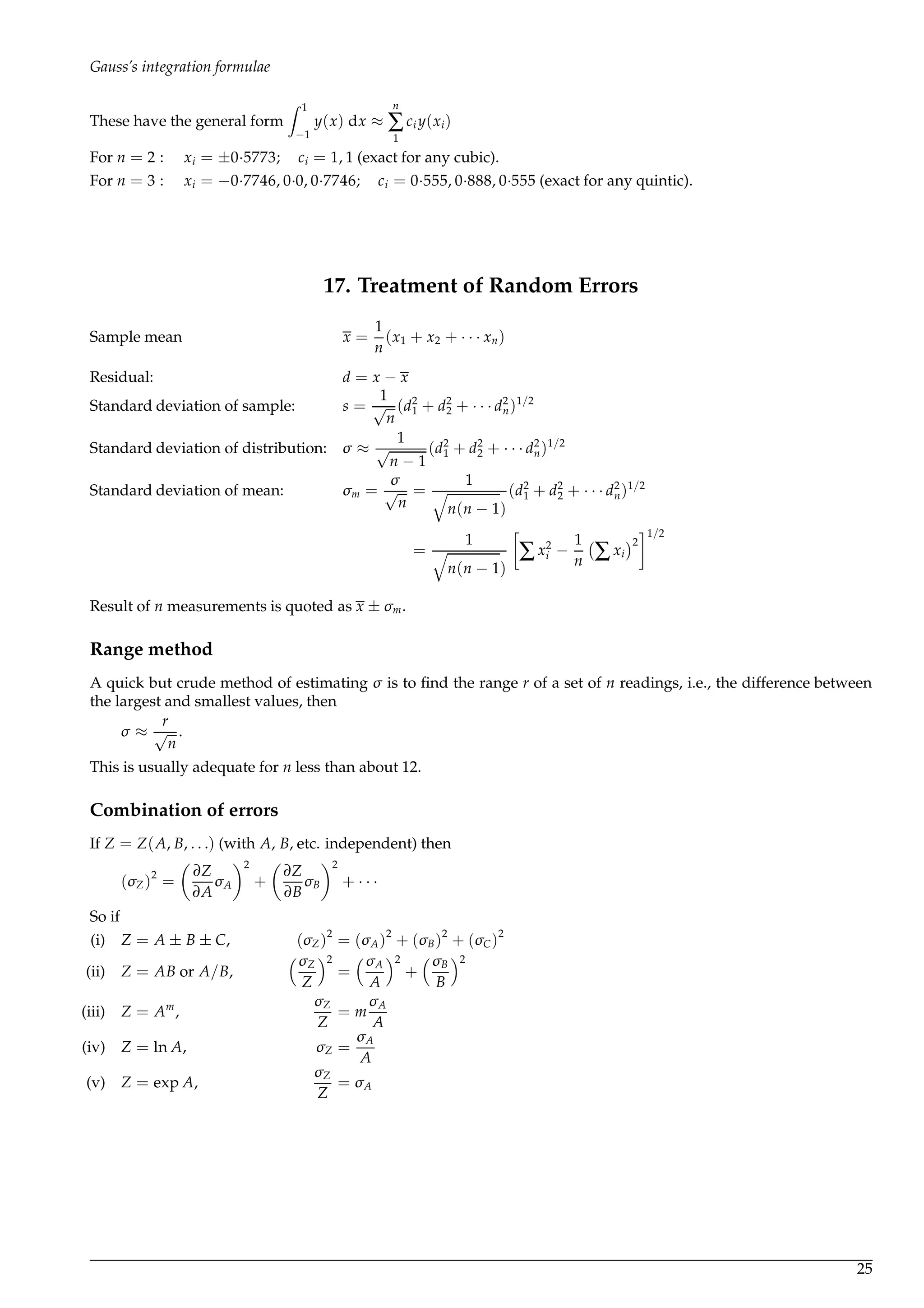 Mathematical formula handbook (1) | PDF