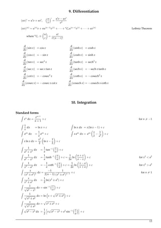 Mathematical formula handbook (1) | PDF