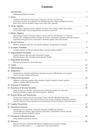 Mathematical formula handbook (1) | PDF