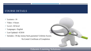 Mathematics Foundation Course for Machine Learning & AI By Eduonix | PPTX