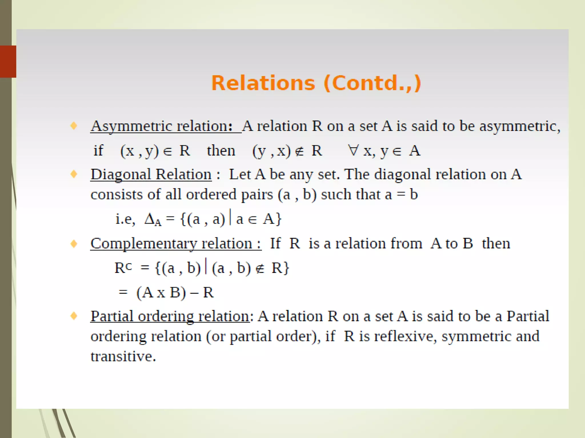 Mathematical foundations of computer science | PPTX