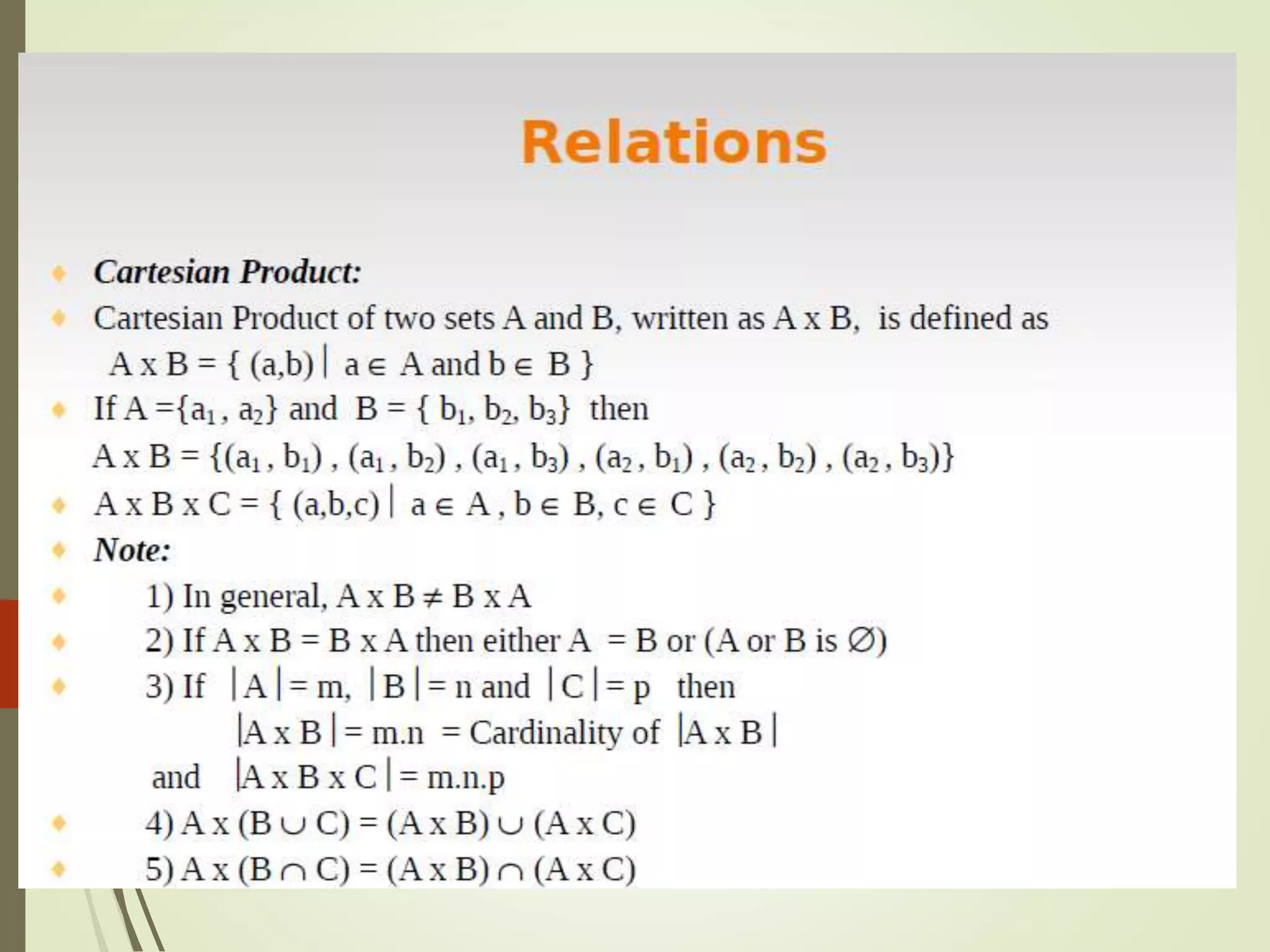 Mathematical foundations of computer science | PPTX
