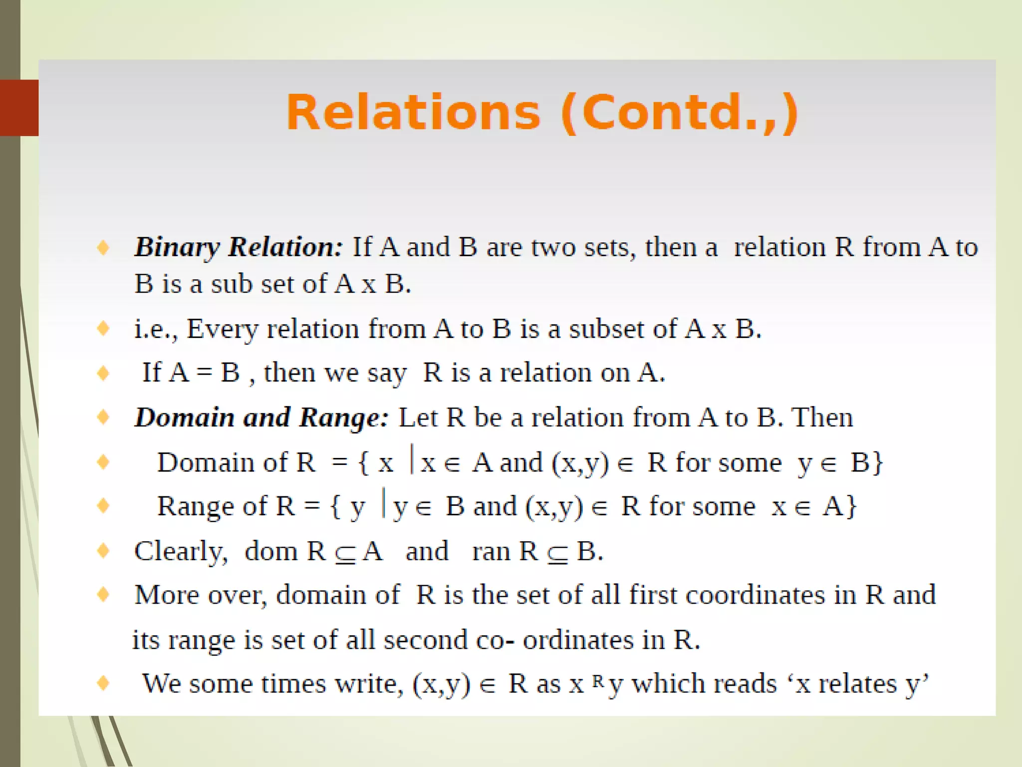 Mathematical foundations of computer science | PPTX