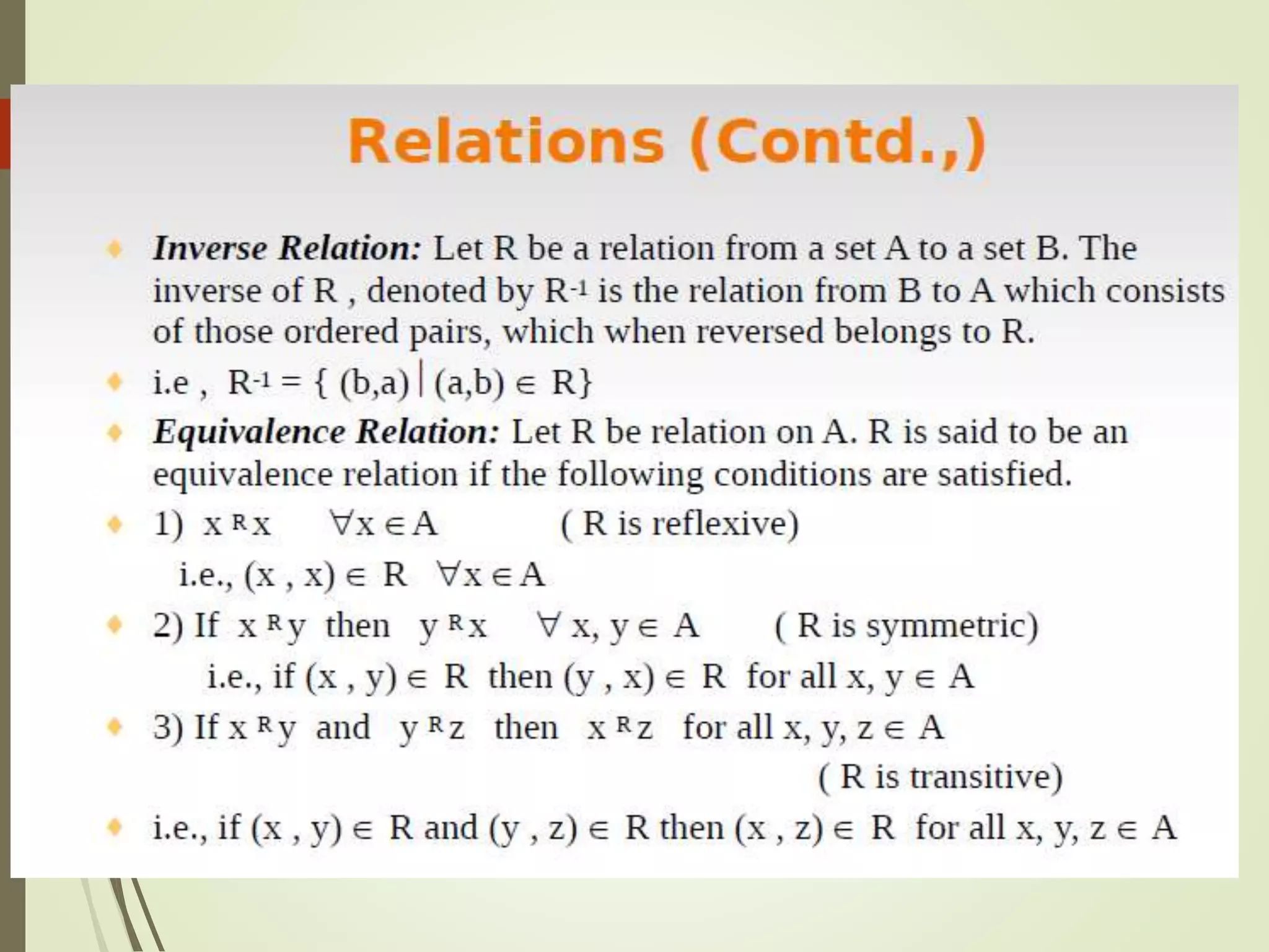 Mathematical foundations of computer science | PPTX