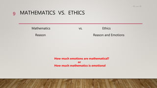 Mathematical foundations of Ethics | PPTX