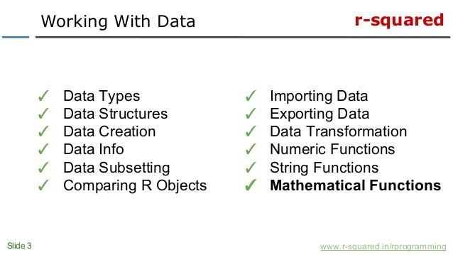 R Programming Mathematical Functions In R 5710