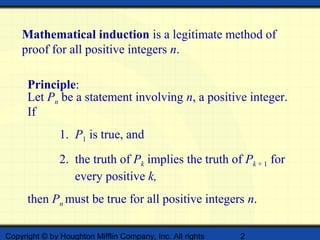 Mathematical induction | PPT