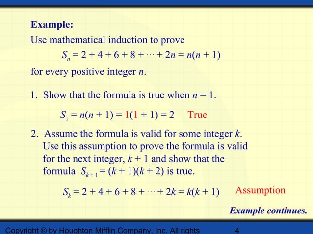 Mathematical induction