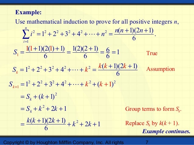 Mathematical induction