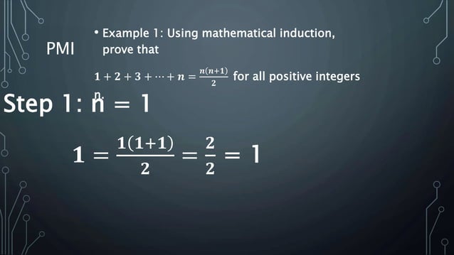 Mathematical induction | PPTX