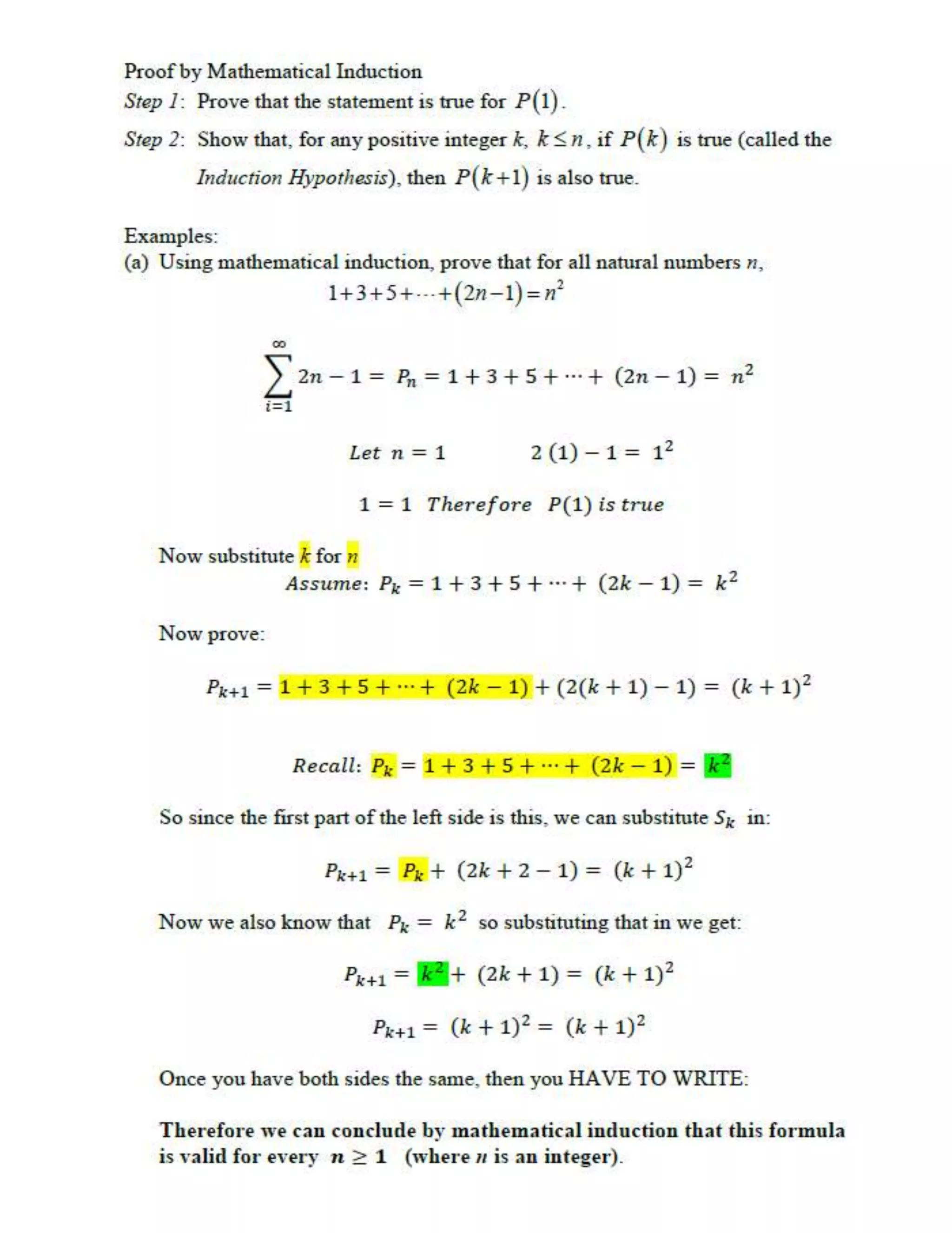 Mathematical induction | PDF